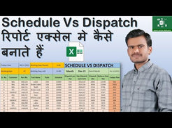 Excel Template Schedule vs Dispatch data monitoring – Smart Office ...