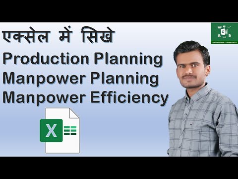 Excel template Manpower Planning, Manpower Efficiency, Manpower Requir ...